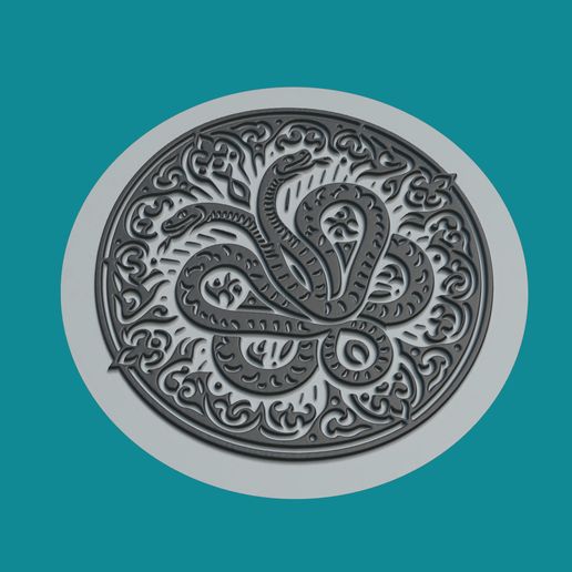 🐍 Snake Print Model・ 3D File for 3D printing・Cults