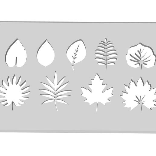 leaf stencil simple