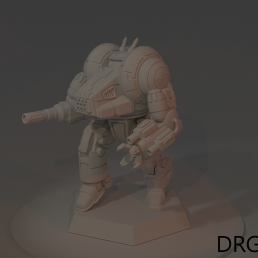 🐉 Battletech - Dragon - DRG-1N・Free STL File for ・Cults