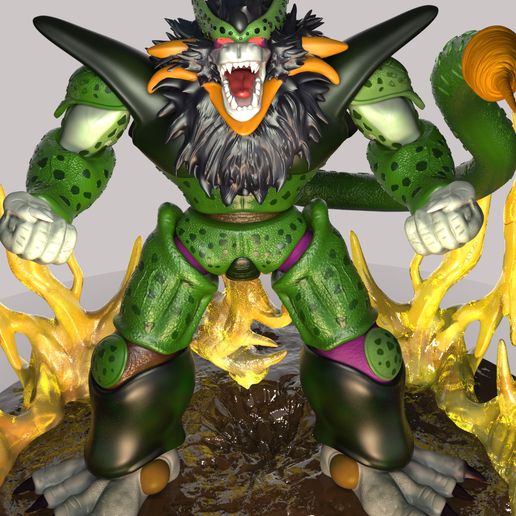 Fichier STL Cell ozaru dragon ball Z 🐉 ・Idée pour impression 3D à ...