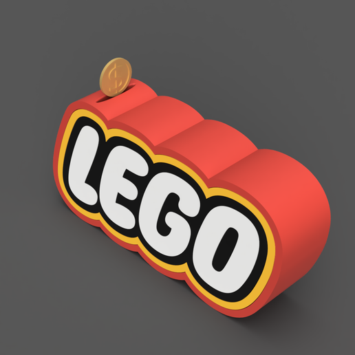 🏦 LEGO Piggy Bank・ STL File for 3D printing・Cults