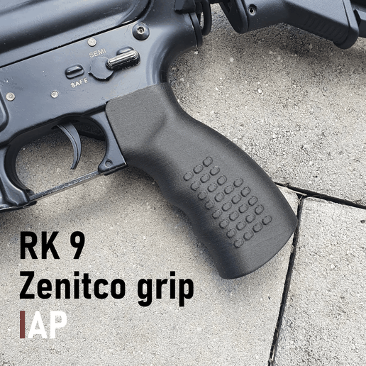 🔫 Airsoft Zenitco RK9 AR GRIP・ STL File for 3D printing・Cults