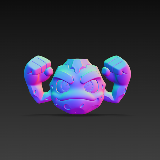 🐉 Pokemon Geodude evolution pack x 4 units・ STL File for 3D printing・Cults