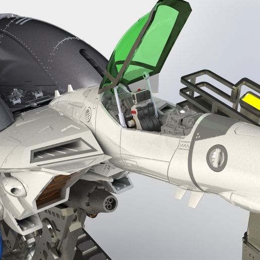 Archivo 3D Macross VS-1 Super Valkyrie Fighter Jet 🪖 ・Plan de impresora ...