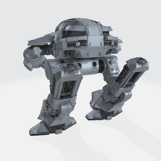 🤖 Robocop - Miniature ED209・ STL File for 3D printing・Cults
