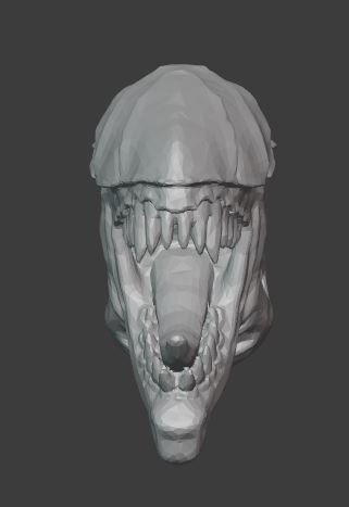 👽 Alien head・ STL File for 3D printing・Cults