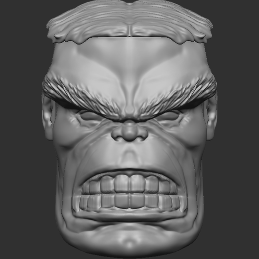 🦸 Custom Hulk head for figures 1/12 1/10 Marvel Legends・ STL File for ...
