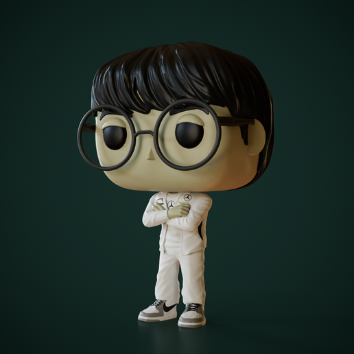 OBJ file Faker - T1 - Lol 👾 ・Model to download and 3D print・Cults