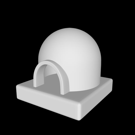 🏠 OVEN - IGLOO - IGLU - WINTER HOUSE - DESERT HOUSE - DIORAMA・ STL File ...