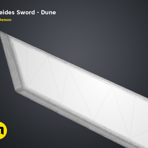 🗡️ Atreides Sword 2 – Dune・ 3D File for ・Cults