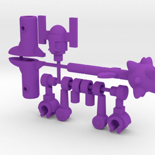 3D file Acroyear Warrior Kit 1 Micronauts 🦸 ・3D printing design to ...