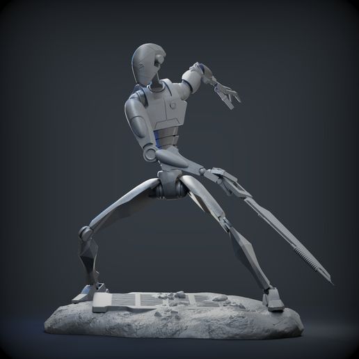 🤖 BX COMMANDO DROID FROM CLONE WARS 3D PRINT MODEL・ STL File for ・Cults