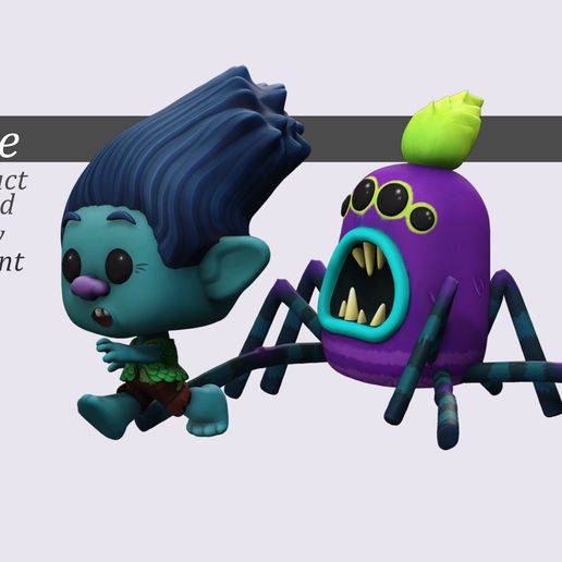 🧌 Chibi Troll & Monster Scene – Funko Style Printable STL・Free 3D File ...