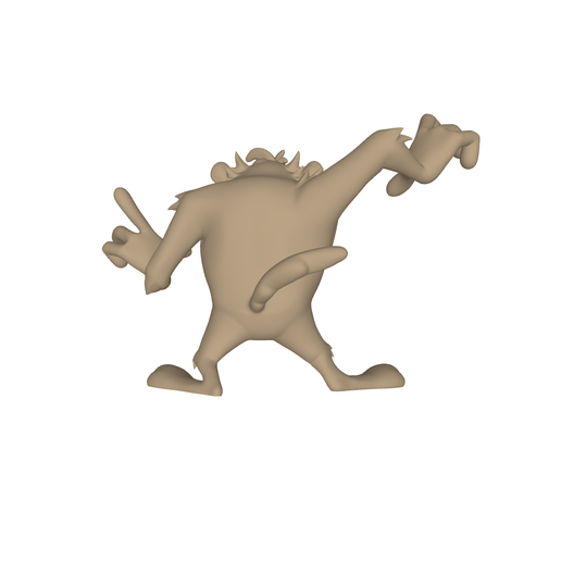 😈 Taz 3D STL - Tasmanian Devil Fan Art for Collectible Printing・ STL ...