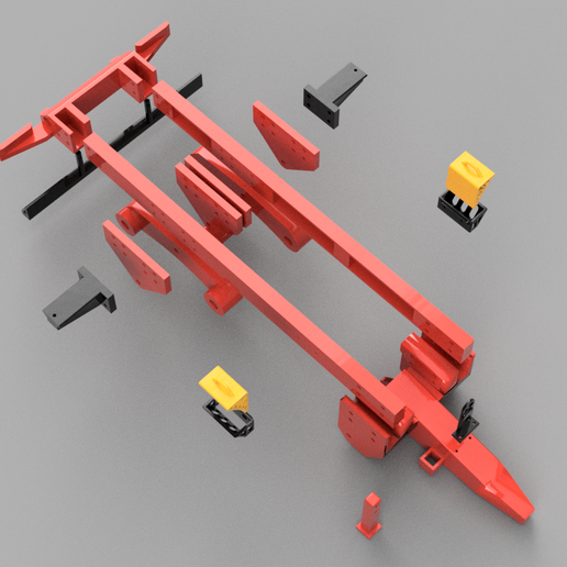 🏗 chassis kit for KRAMPE bruder body・ 3D File for 3D printing・Cults