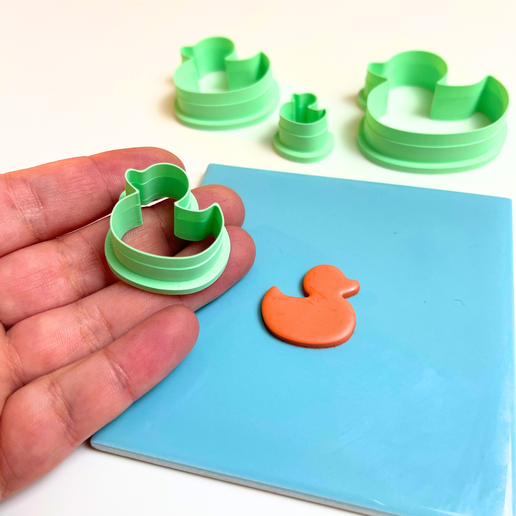 🦆 Duck Polymer Clay Cutter・ STL File for 3D printing・Cults