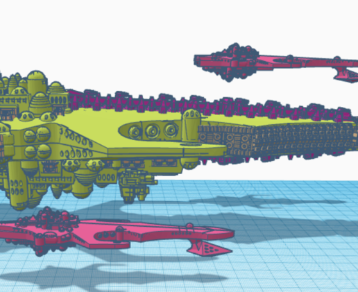 🚀 The Spear of Artemis (Gloriana? Class battleship)・Free 3D File for ・Cults