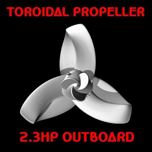 🚁 OPTIMIZED, POWER SAVING, TOROIDAL PROPELLER WITH BOSS CAP FOR 2.3HP ...