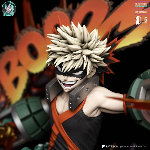 🎨 Katsuki Bakugo MY HERO ACADEMIA - STL ready for 3D Printing・ 3D File ...