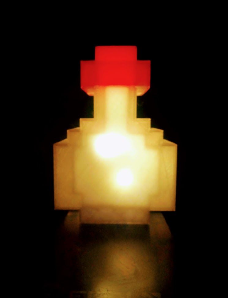 Download STL file Potion of minecraft table lamp • 3D printing model ...