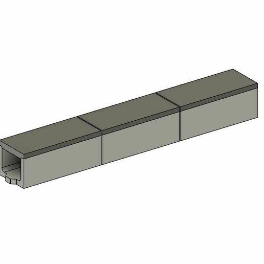 🛤️ Model Railway Concrete Lineside Trunking・ STL File for 3D printing・Cults
