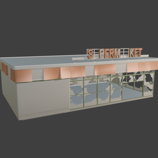 🚉 RUST SUPERMARKET 1/10 3D PRINT STL・ STL File for 3D printing・Cults