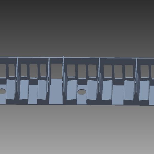 🚗 HO Scale Coach Passenger Car・ STL File for ・Cults
