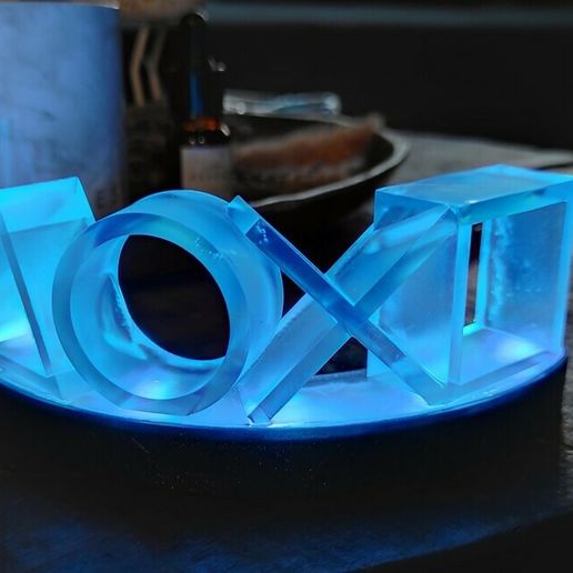 🎮 Playstation/ Xbox LED Light・Free 3D File for ・Cults