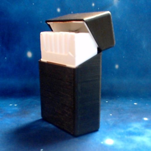 🔝 Flip Top Hinged Lid Cigarette Box Case・ STL File for ・Cults