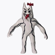 STL file Banbaleena white monster, game Garden of Banban / 3d model toy ...