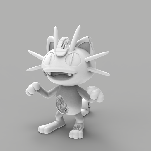 🗿 MEOWTH DANIEL ARSHAM STYLE SCULPTURE - WITH CRYSTALS AND MINERALS ...