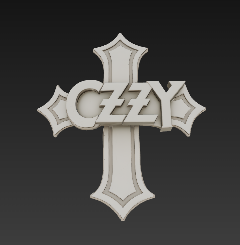 Ozzy Osbourne Cross・ STL File for 3D printing・Cults