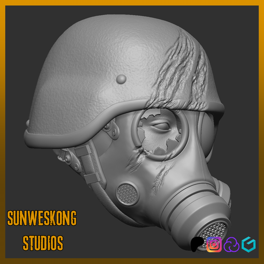 👻 RESIDENT EVIL 2 REMAKE J. "GHOST" MARTINEZ CUSTOM HEADSCULPT・ STL ...