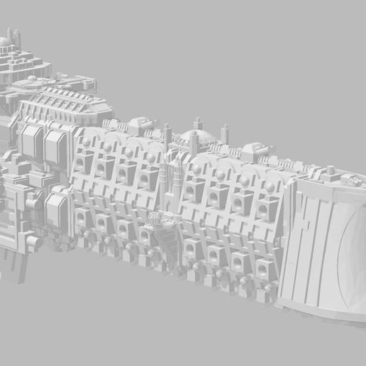 🚢 MK2 Sovereign Class Cruiser With Lances・Free STL File for ・Cults