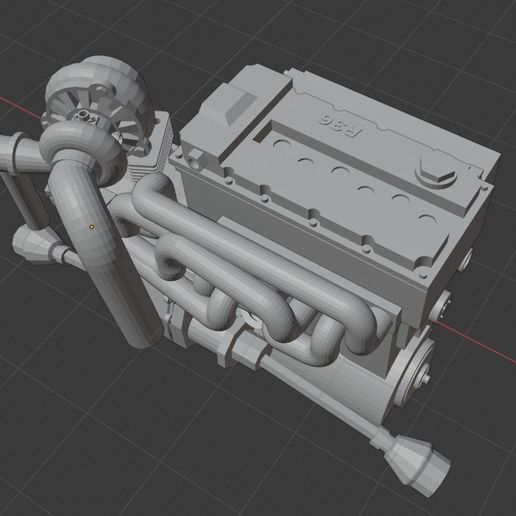 🌆 R36 Turbo engine for scale model・ STL File for 3D printing・Cults