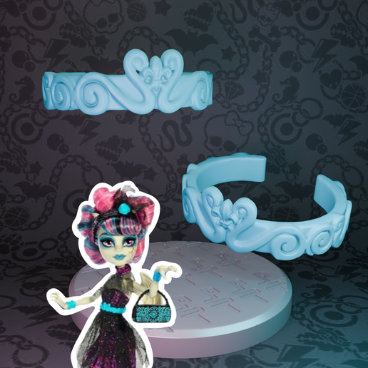👹 Monster High Zombie Shake Rochelle Goyle doll belt replacement・ STL ...