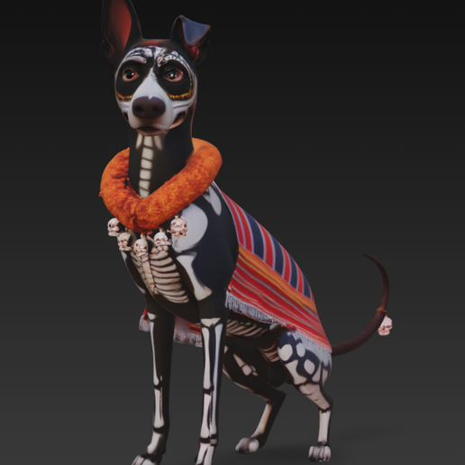🐕 Perro Catrin・Archivo STL para Impresión 3D・Cults