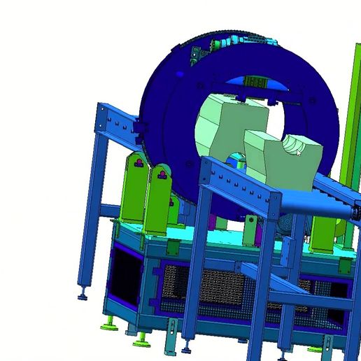 ⚙️ 3D Design of 180-Degree Rotating Conveyor Transfer Machine・ 3D File ...