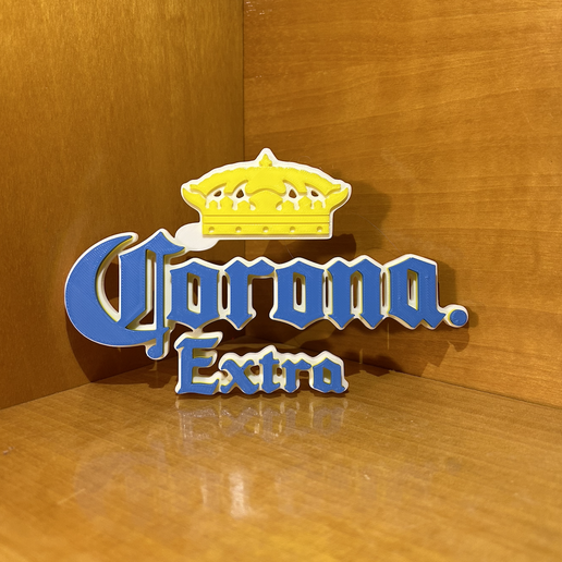 🍺 Corona Logo・ STL File for 3D printing・Cults