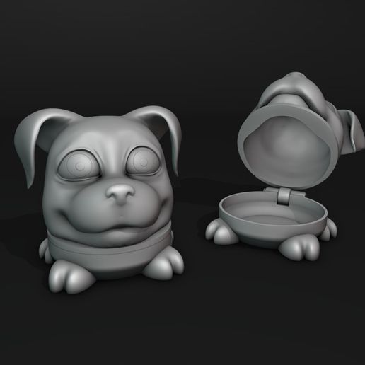 3D file Box Cute Dog 📦 ・3D printing template to download・Cults
