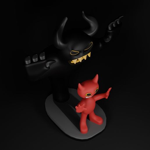 😈 Imp and its Shadow・Free STL File for 3D printing・Cults