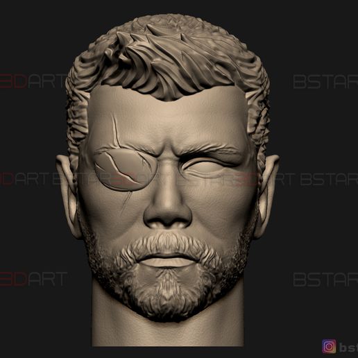 🦸 Thor Head - Chris Hemsworth - Avenger - Infinity War 3D print model ...