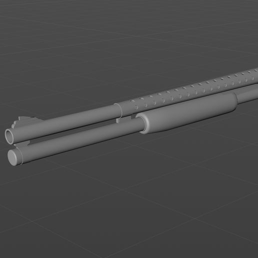 OBJ file American Mossberg 500 shotgun-1 digital model 🗺️ ・3D print design to download・Cults