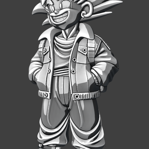 👾 GOKU URBAN MODE・ STL Datei für 3D-Druck・Cults