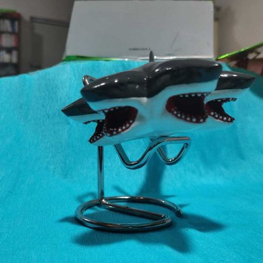 Archivo STL four headed shark 🦈 ・Design para impresora 3D para ...