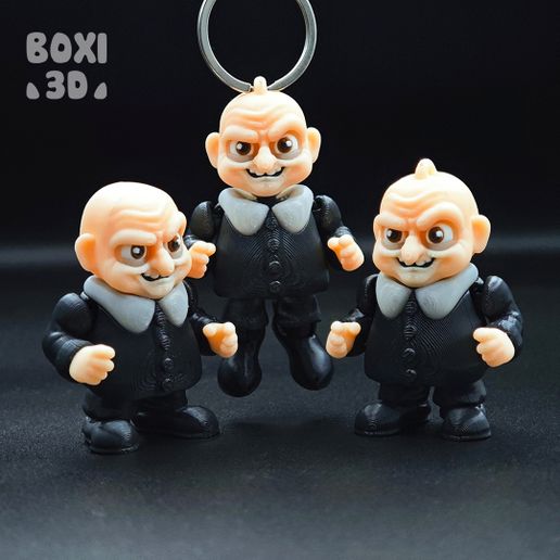 🧛 UNCLE FESTER - FLEXI - ARTICULATED - CUTE-PRINT IN PLACE・ 3D File for ...