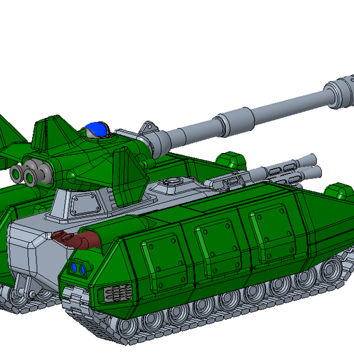 🪖 Magella Attack Tank - Zeon MBT・ 3D File for 3D printing・Cults