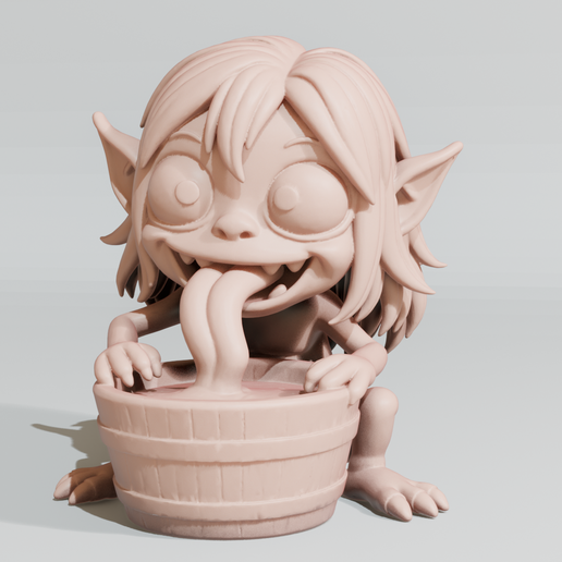 🇯🇵 Akaname – Chibi YokaiZ・ 3D File for 3D printing・Cults