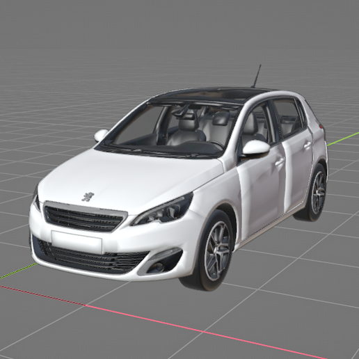 🚙 Peugeot 308・ 3D File for 3D printing・Cults