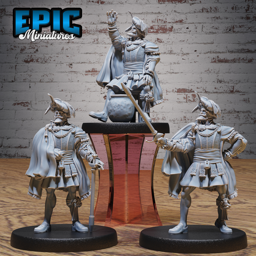 3D file Conquest Leader Set ‧ DnD Miniature ‧ Tabletop Miniatures ...